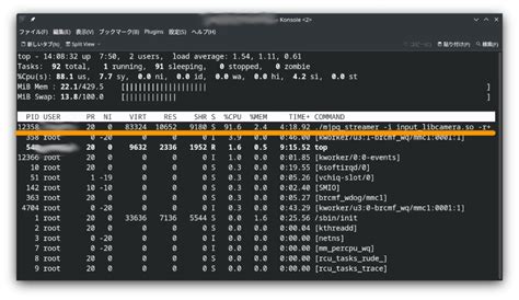 Raspberrypi Zero W と Libcamera で M Streamer Heavymoon