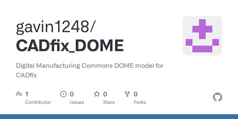 GitHub Gavin CADfix DOME Digital Manufacturing Commons DOME Model For CADfix