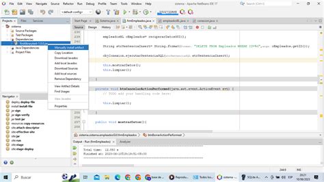 Base De Datos Error Javalangclassnotfoundexception Orgsqlitejdbc