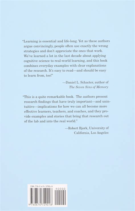 Make It Stick The Science Of Successful Learning