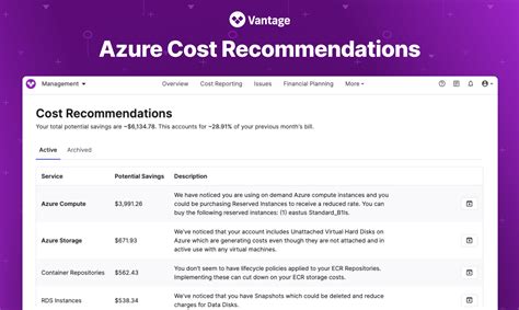 Vantage Launches Azure Cost Recommendations Vantage