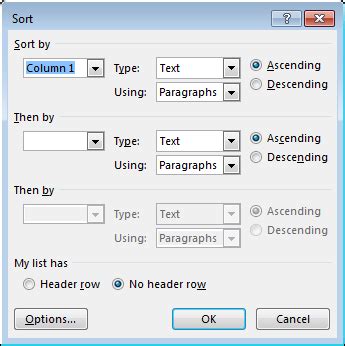 How To Sort Content Of A Table In MS Word Rajteacher Org