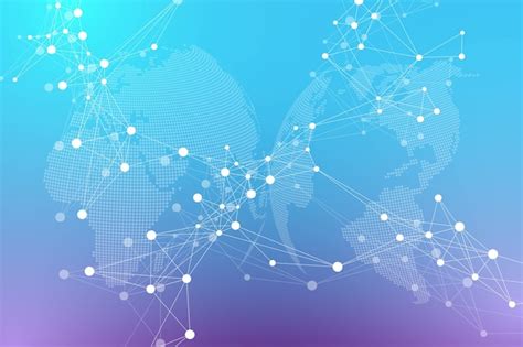 Premium Photo Big Data Visualization Geometric Abstract Background Visual Information