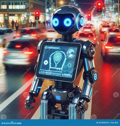 166 115 Traffic Management Robot A Robot Designed For Traffc Stock