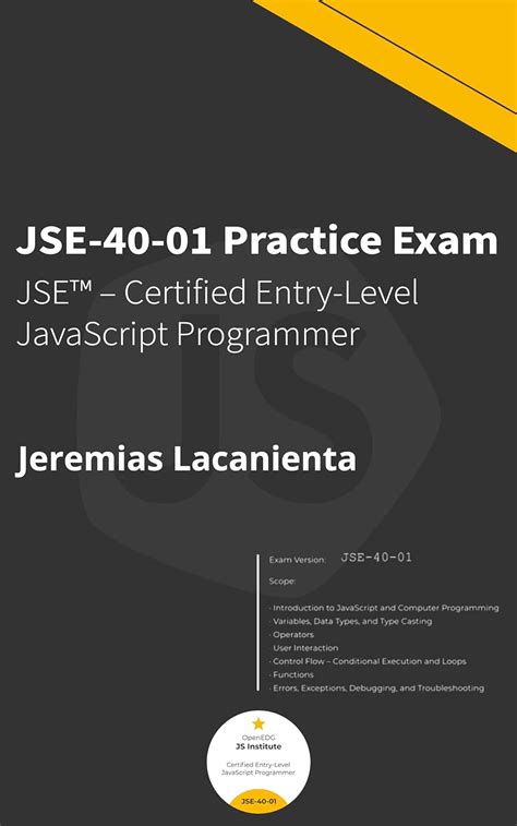 Jse 40 01 Practice Exam Jse Certified Entry Level