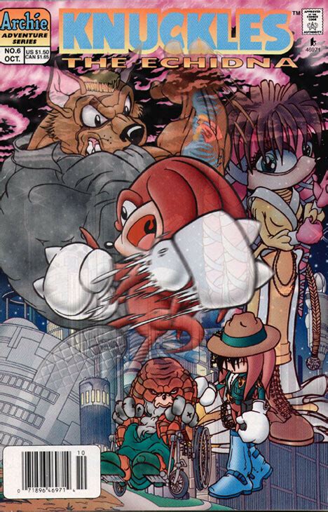 Archie Knuckles Issue 6 Cover Comics Sonic Stadium
