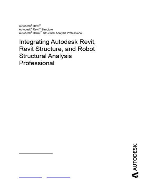 Linking Autodesk Revit And Robot Structural Analysis Professional