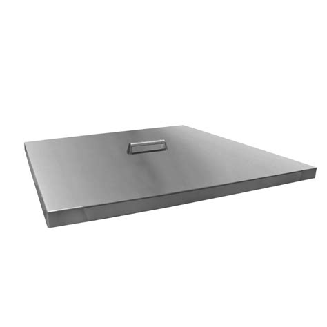 28 1 4 Square Stainless Steel Lid Square Stainless Steel Lid Brushed