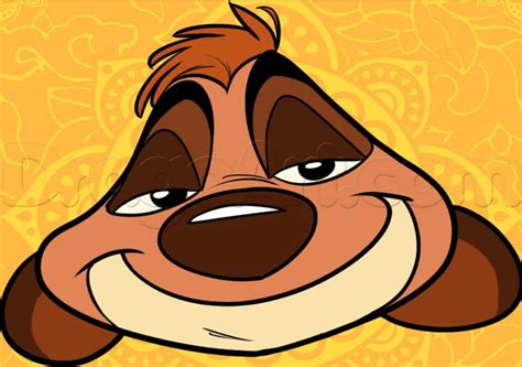 How To Draw Timon Easy Drawing Tutorial 7 Steps Toons Mag