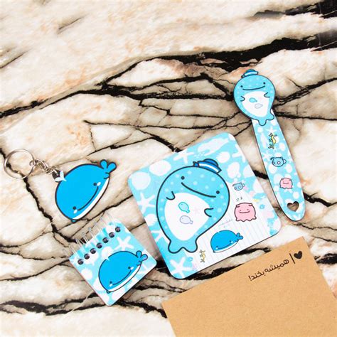 قیمت و خرید بسته لوازم تحریر مدل دلفین فانتزی کد G0lsa01 مجموعه 4 عددی