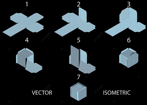 Instructions For Creating A Cube From A Sheet Of Paper Isometry
