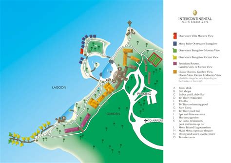 Resort Map And Location Intercontinental Tahiti Resort And Spa