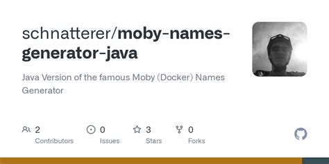 Github Schnatterermoby Names Generator Java Java Version Of The