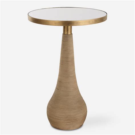 Uttermost Terra Brass Accent Table Perigold