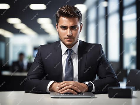 Premium Photo Modern Office Workspace With A Cybersecurity Expert