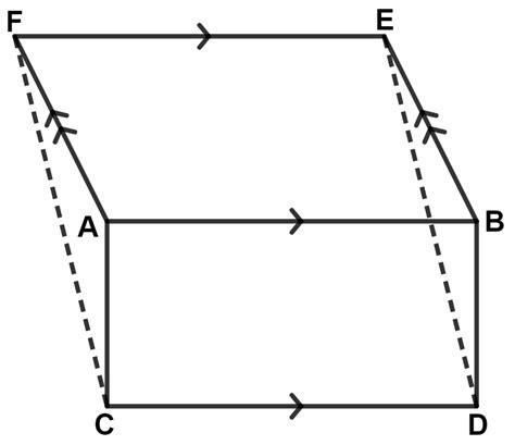 The Given Figure Shows A Rectangle Abdc And A Parallelogram Knowledgeboat