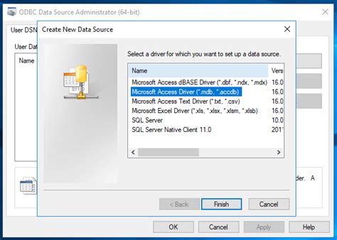 尝试在AutoCAD Map 3D或Civil 3D中附着Microsoft Access数据库时显示无法创建数据源文件