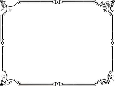 Premium Vector Simple Rectangular Frame With Decorative Edges Vector