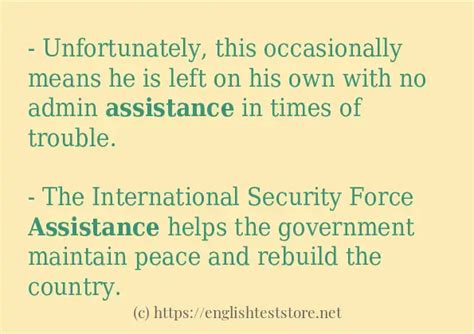 Make Sentence Of Assistance Englishteststore Blog
