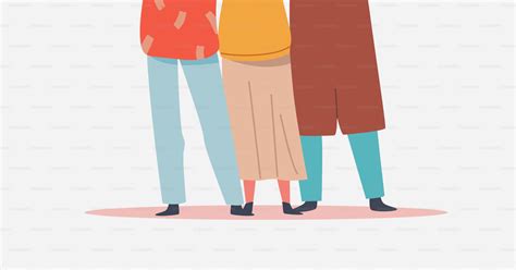 친구들과의 포옹 뒷모습 국제 우정의 날 축하 화합 및 지원 개념 남성과 여성 캐릭터가 서로 껴안고 평화와 사랑 만화 사람들 벡터 일러스트레이션 벡터