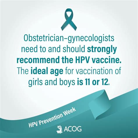 American College Of Obstetricians And Gynecologists Acog On Linkedin Hpv Hpvpreventionweek
