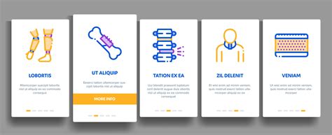 Orthopedic Elements Vector Onboarding Vector Art At Vecteezy