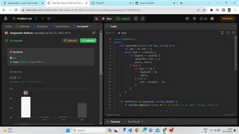 Deepanshu Rathore On Linkedin Day59 Kmpalgorithm Efficiency