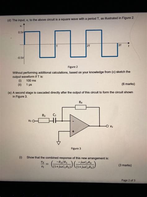 Solved Problem The Integrator Circuit Shown In Figure 1 Uses