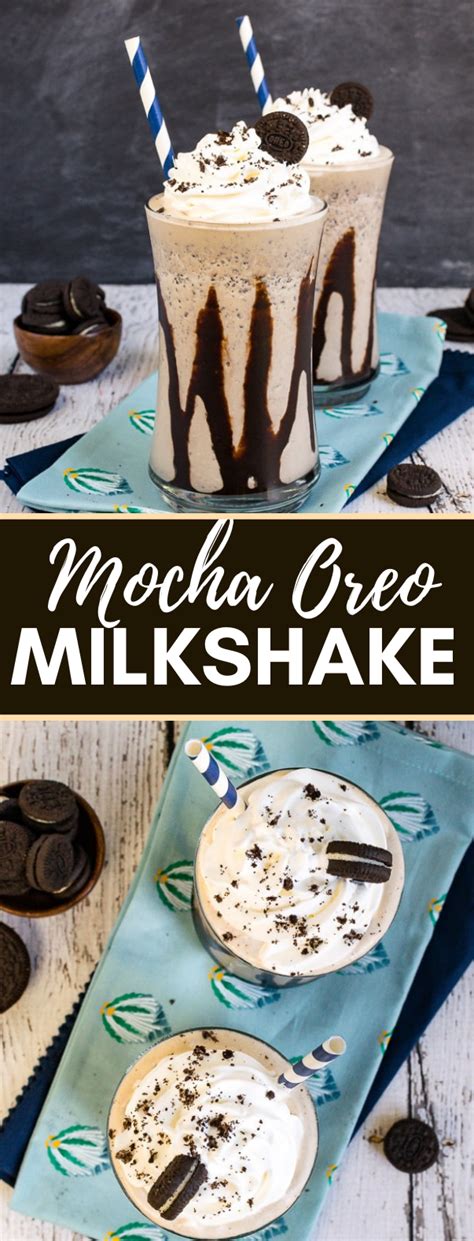 Mocha Oreo Milkshakes Drinks Desserts