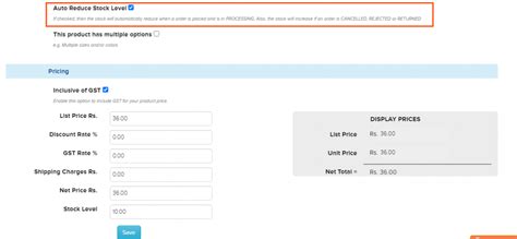 Products Track Inventory Shopnix Help