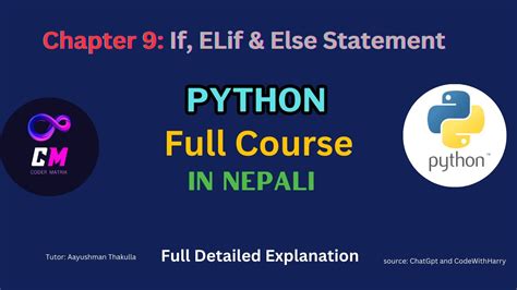 Chapter 9 If Elif And Else Statement Python Course In Nepali