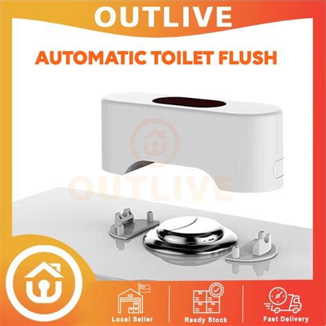 Automatic Toilet Flush Button Sensor Infrared Hygiene Touchless Sensor Button Smart Living Smart