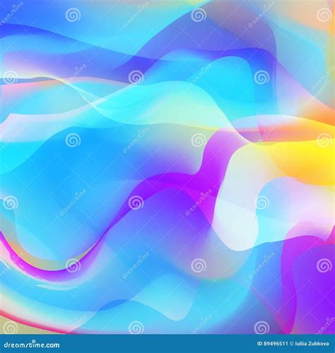 Abstract Background With Colorful Waves Vector Stock Vector