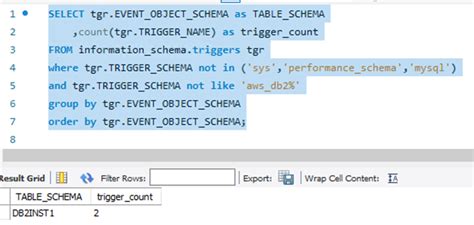 validate database objects after migrating from ibm db2 luw to amazon