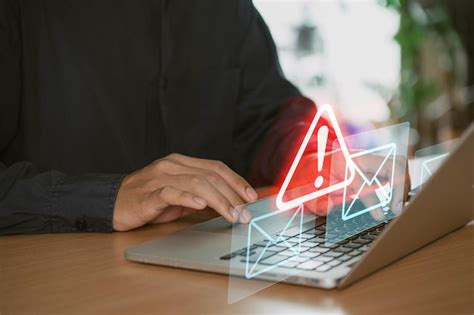 Premium Photo A Businessman Using A Laptop At Home Is Receiving Email