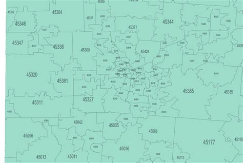 North Dakota Zip Code Map Basic Your Vector