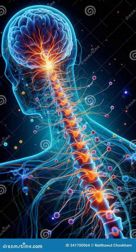 Neural Pathways In Human Nervous System Illustration Stock Illustration Illustration Of