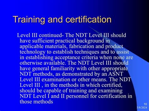 Non Destructive Testing Evaluation Auditor Ndt Training Ppt