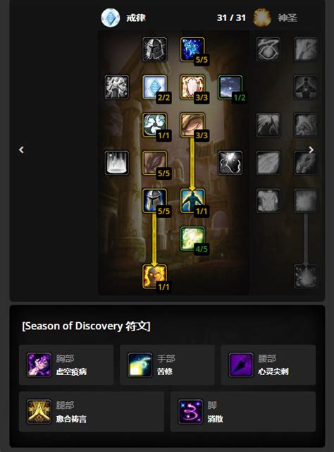 魔兽世界plus二阶段牧师符文天赋推荐wowplus怀旧服p2牧师符文天赋怎么选3dm网游