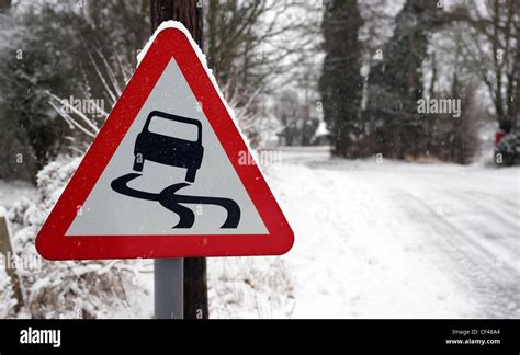 Slippery Road Sign