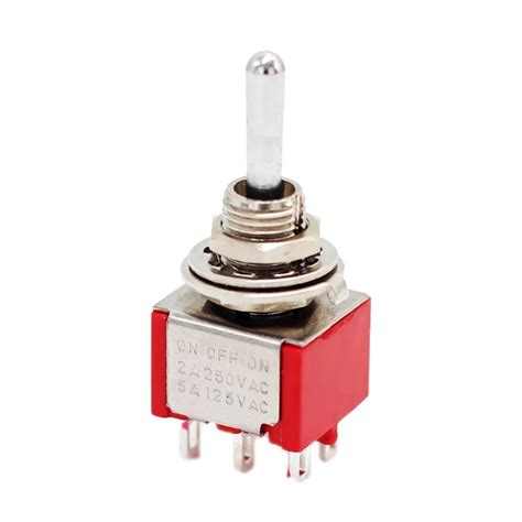 2A 250V Mini Toggle Switch ON OFF ON 6 PIN 3 Position High Quality Toggle Switch Alibaba Com