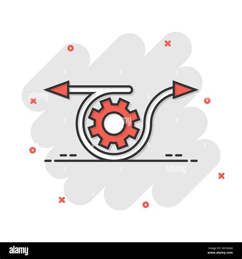 Agile Icon In Comic Style Flexible Cartoon Vector Illustration On