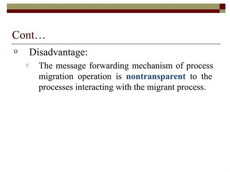 Process Management Process Migration Ppt