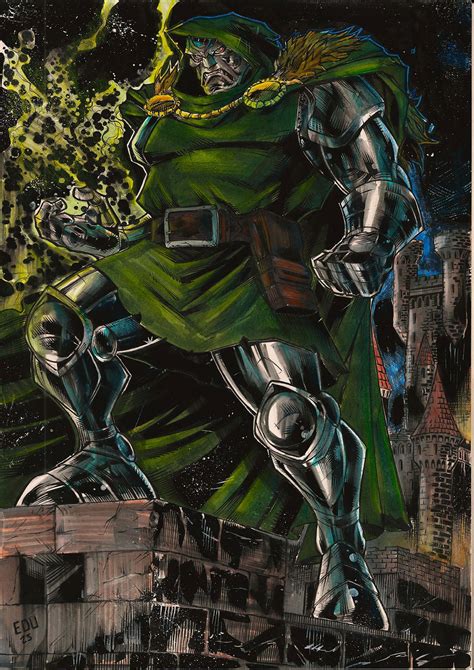 Doctor Doom In Abraham Madampils For Sale Comic Art Gallery Room