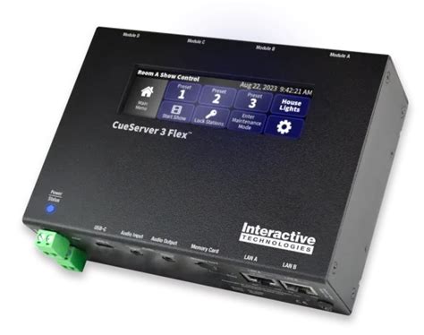 Interactive Technologies Cueserver 3 Flex Cs 3440 Module With 4x Empty