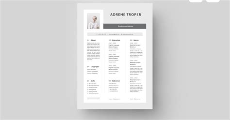 Resume Graphic Templates Envato Elements