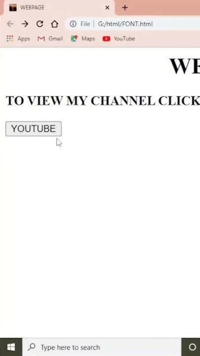 How To Add A Button In Html Using Notepad Html Css Button Youtube