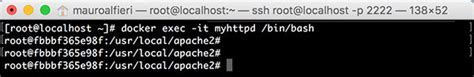 Docker VirtualBox Httpd Container Mauro Alfieri Docker