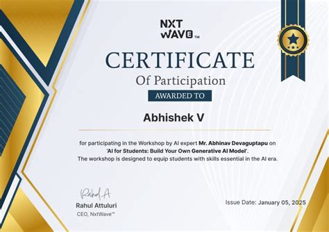 Abhishek V On Linkedin Ai Generativeai Nxtwave Lifelonglearning