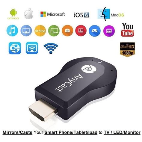 Медия плейър с Wifi Anycast Hdmi Wi Fi Full Hd Miracast Dlna гр Шумен Център • Olx Bg